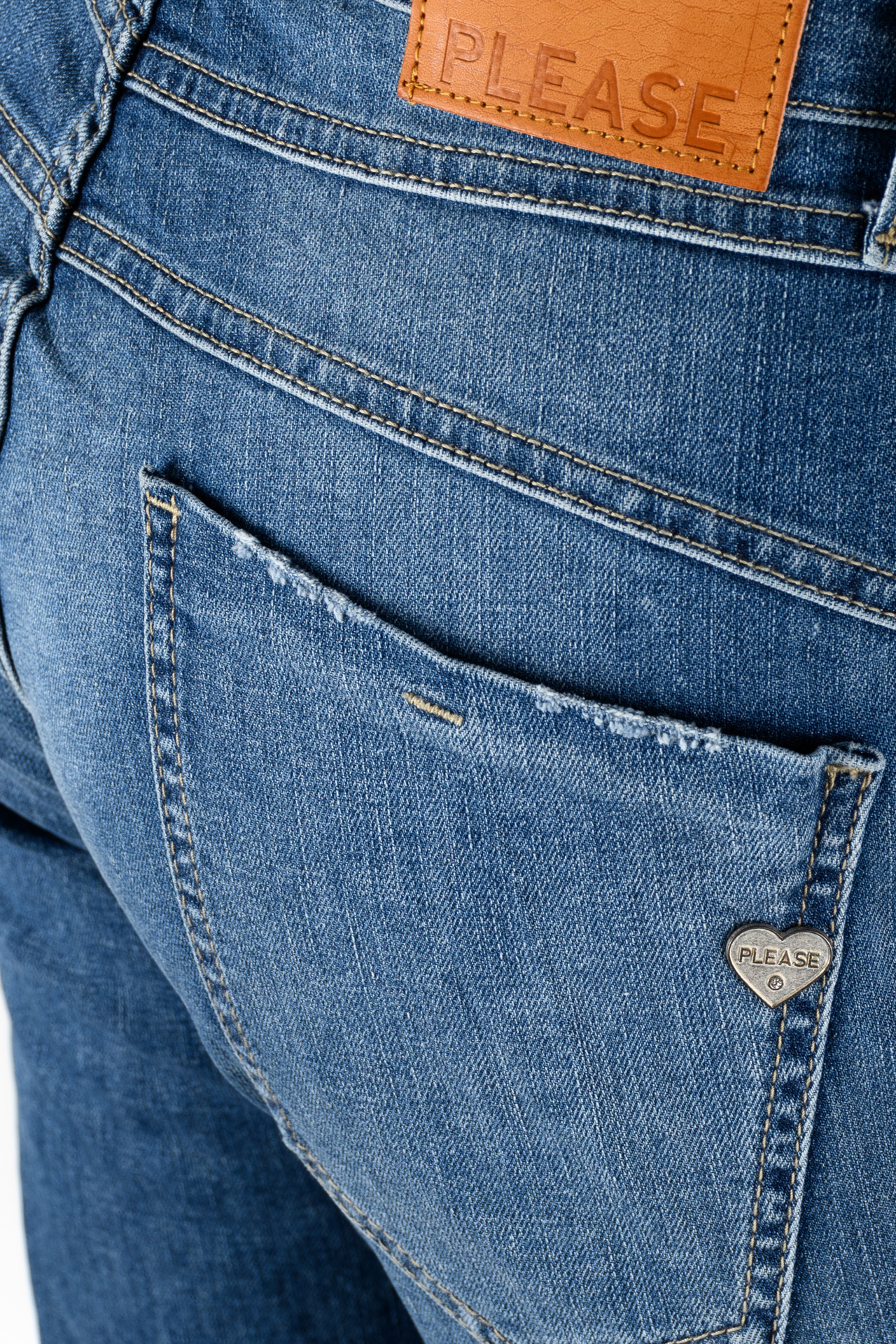 Please - Jeans P0 PZG "P78" Style - Blu Denim . Please Shop