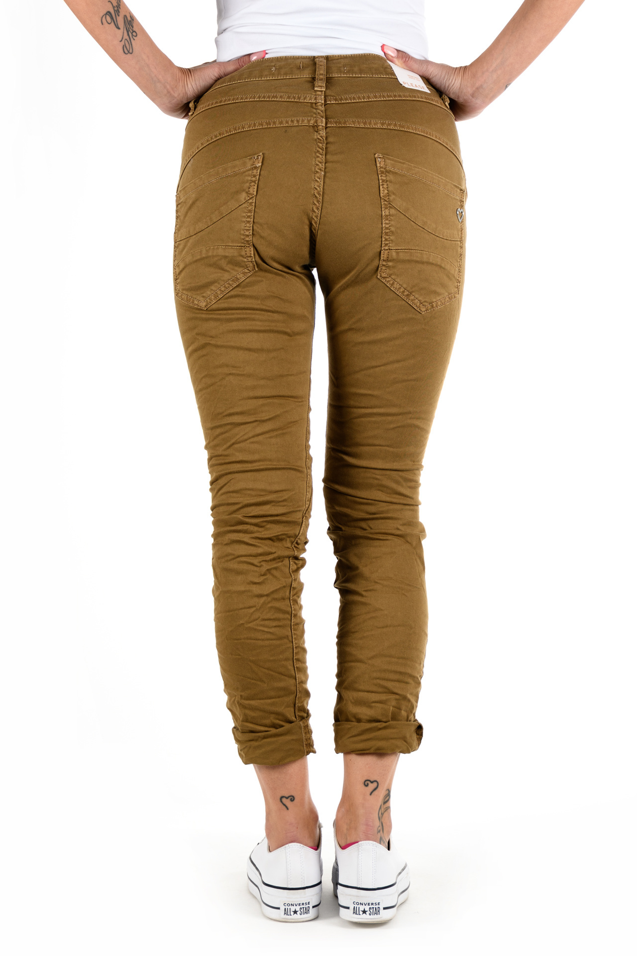 Please - Hose P78 94U1 Washed 3D - Vintage Camel . Please Shop