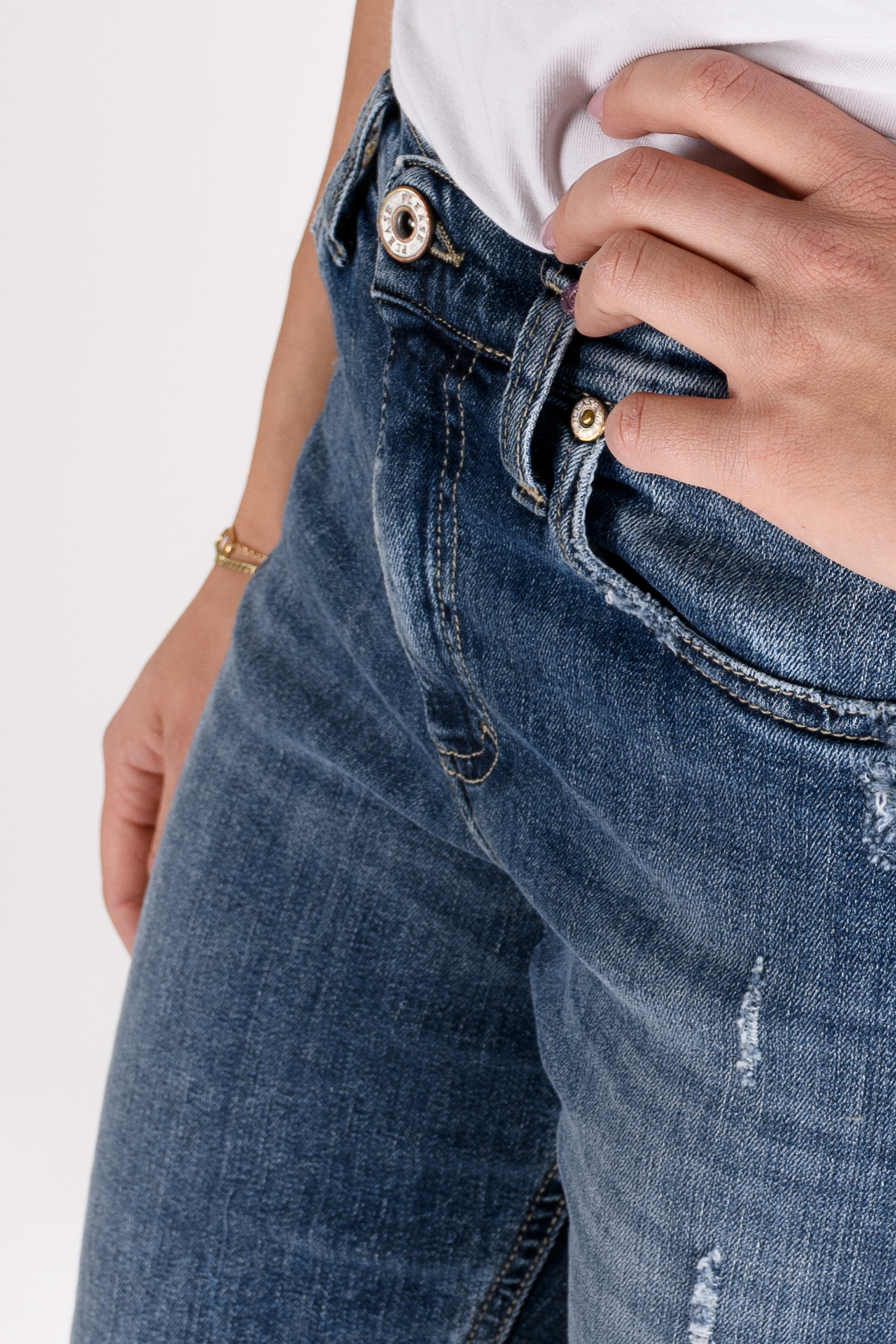 Please - Jeans P0U PBD - Blu Denim. Please Shop