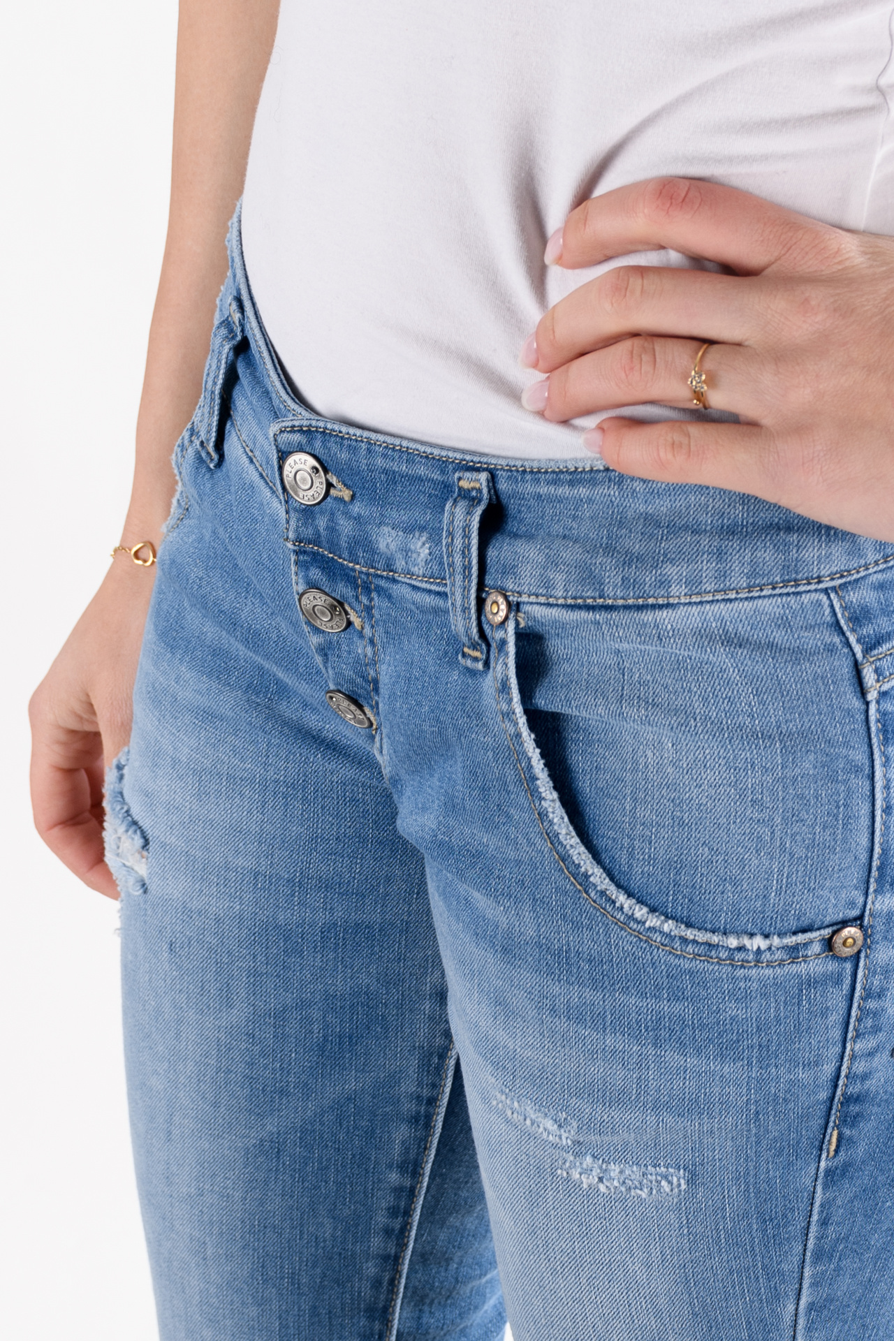 Please - Jeans P0X NHY - Blu Denim. Please Shop