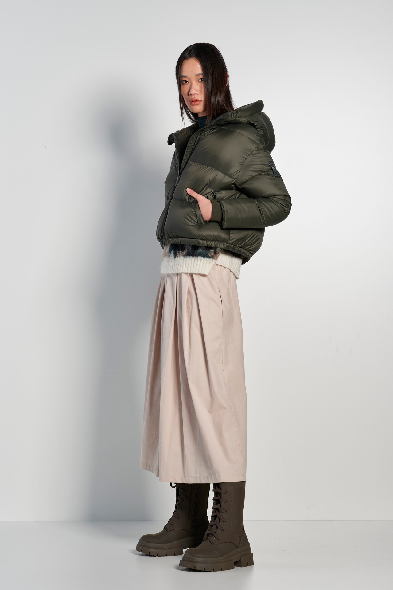 BOMBOOGIE WOMAN DOWN JACKET - 307 DEEP FOREST. Please Shop