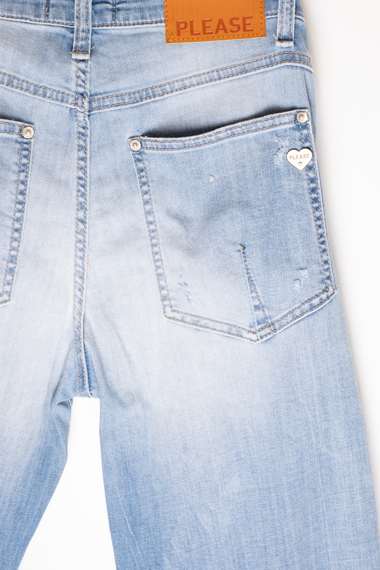 PLEASE JEANS - P0V W2R - BLU DENIM. Please Shop
