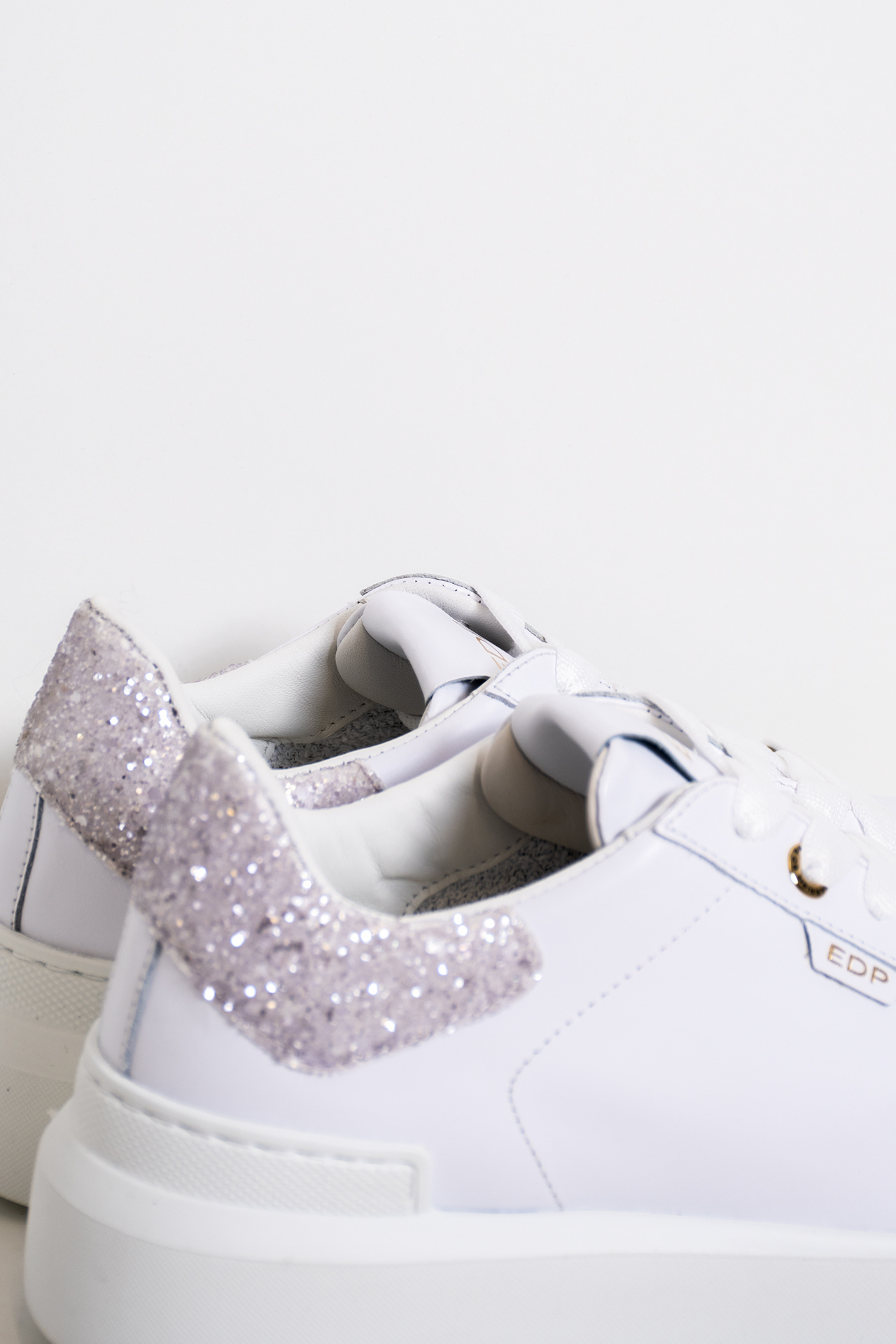 ED PARRISH SARAH SNEAKER - BIANCO/GLITTER BIANCO. Please Shop