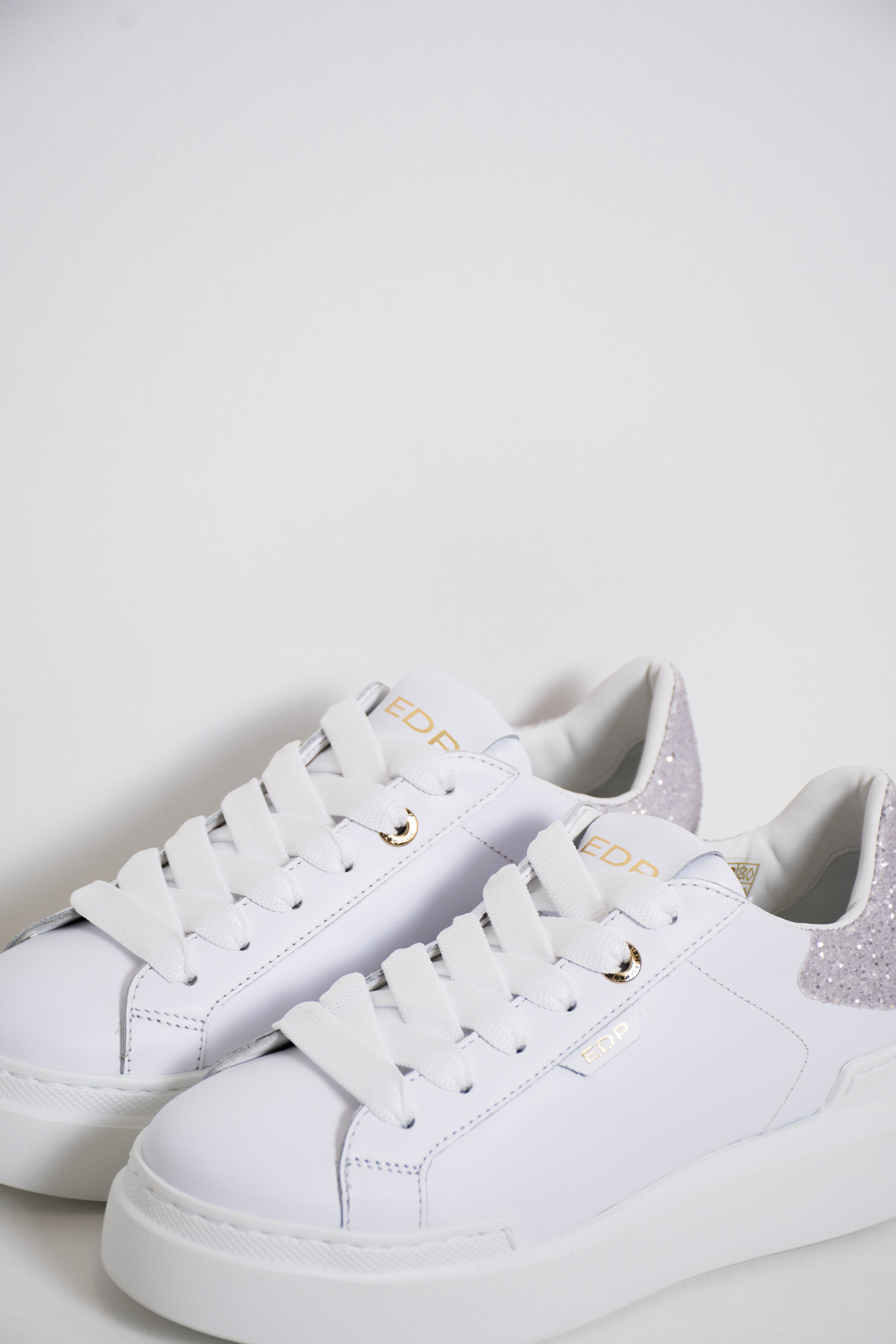 ED PARRISH SARAH SNEAKER - BIANCO/GLITTER BIANCO. Please Shop