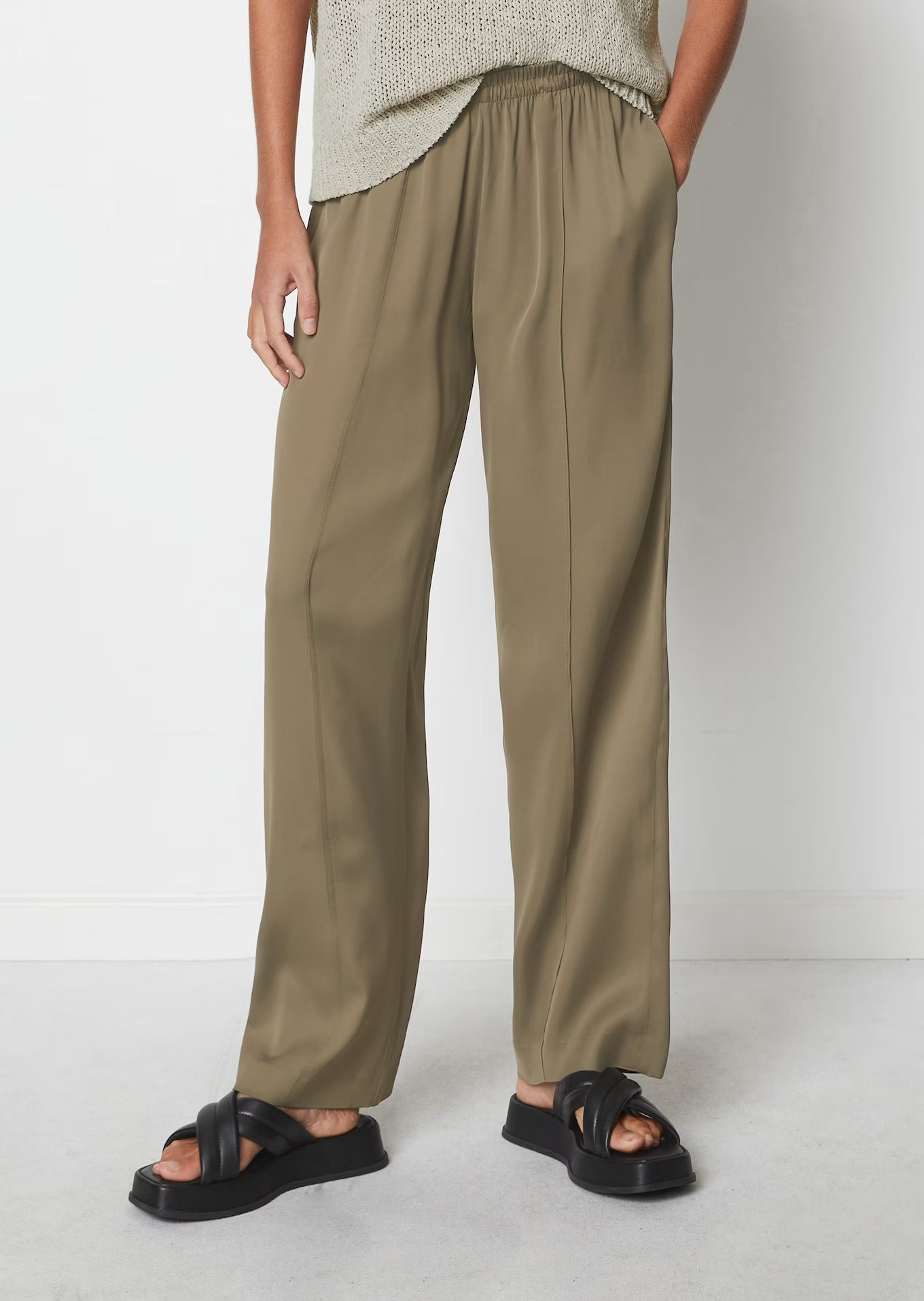 MARCO POLO PANTS FLUENT JOGGER - MILKY BROWN. Please Shop